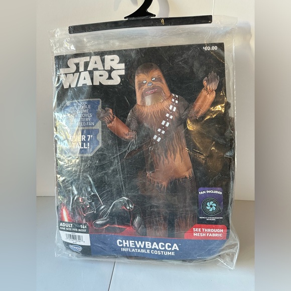 Disney | Costumes | Nwt Disney Star Wars Inflatable Chewbacca Costume ...